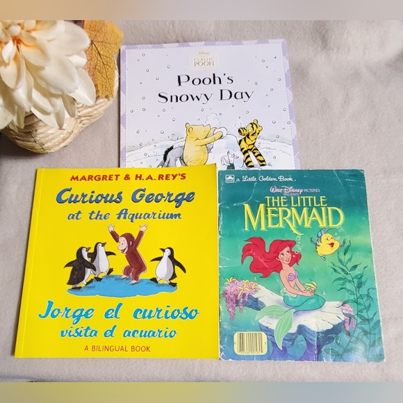 Disney | Other | Childrens 3pc Book Bundle Winnie The Pooh Curious ...